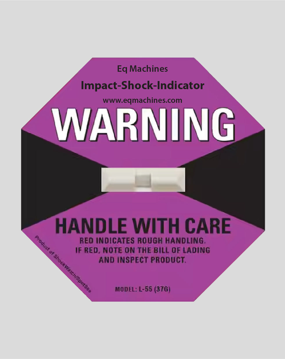 Impact Shock Indicator Label. Ideal For Sensitive and Fragile Shipments ...